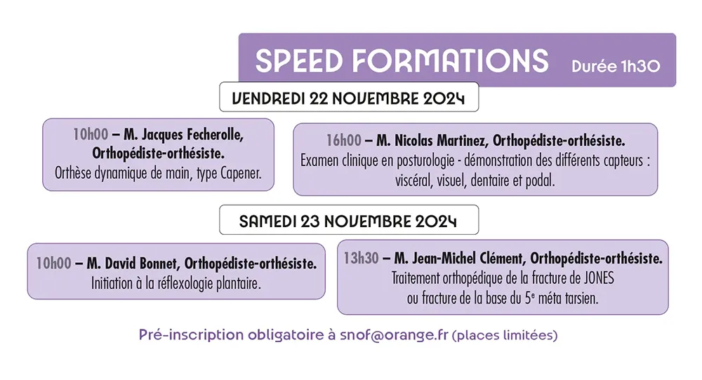 LES PROGRAMMES - SNOF